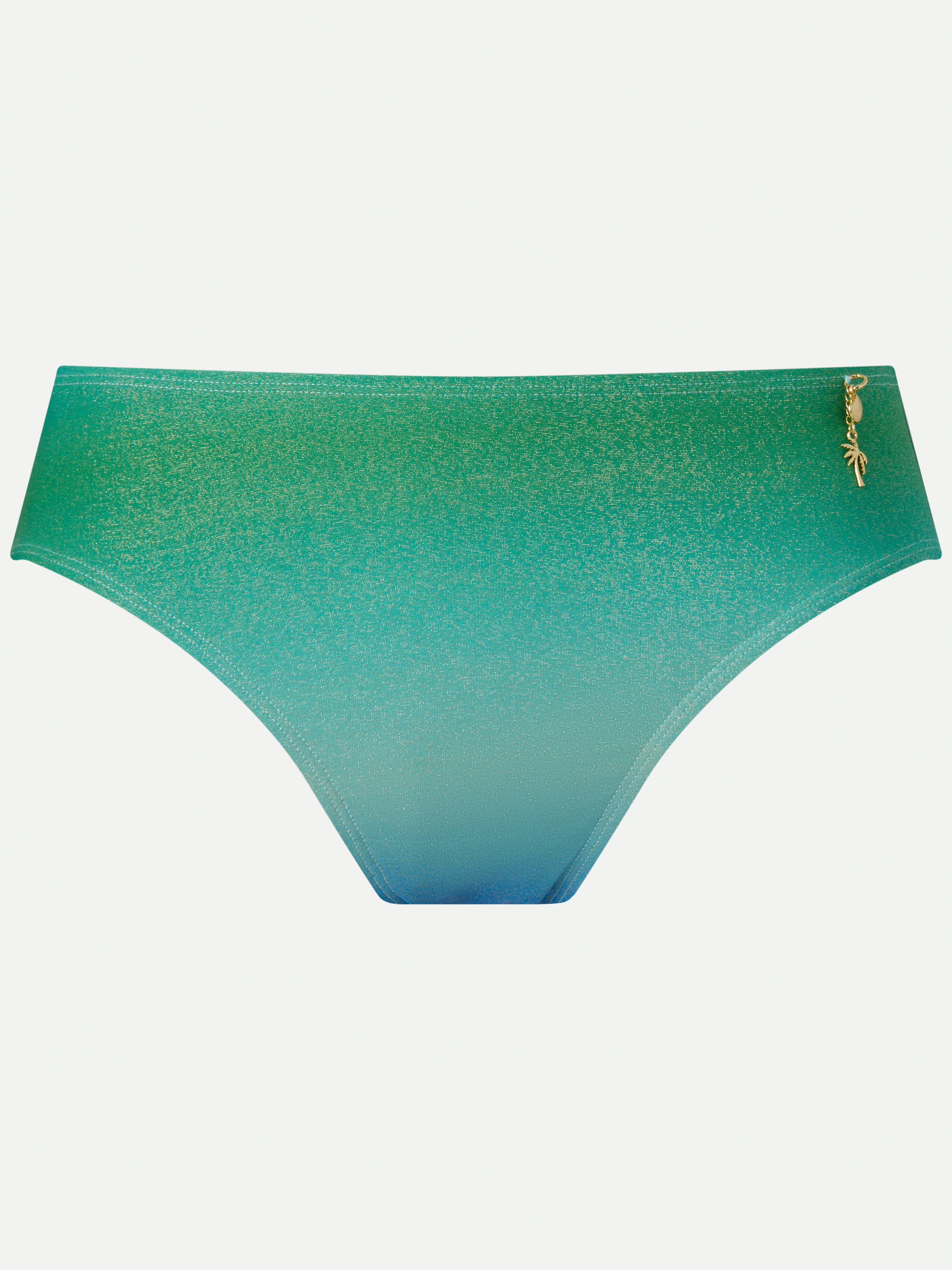 Højtaljet bikinitrusse - Green blue gradient - VALENCIA | Livera